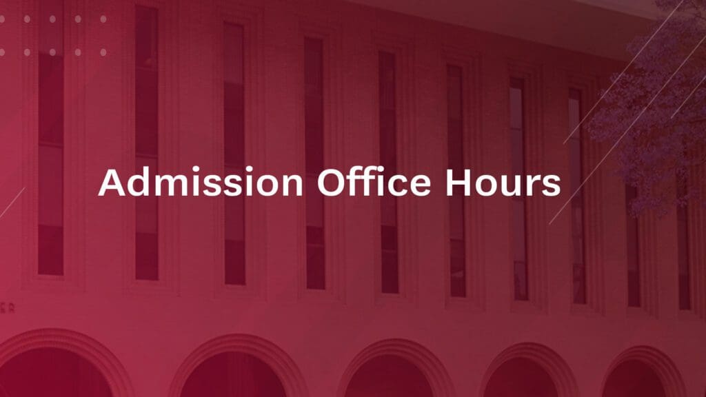 Admission Office Hours - USC Leonard Davis School of Gerontology